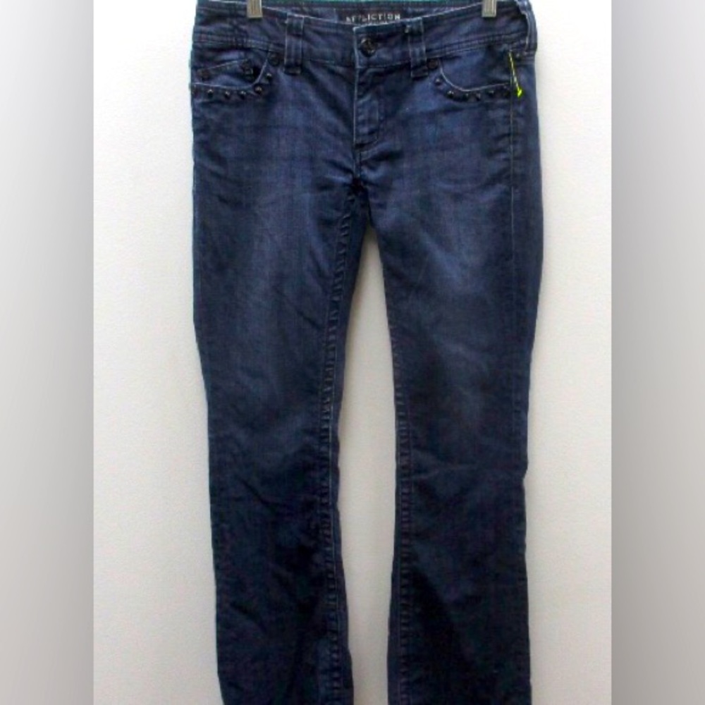 Euc Affliction Los Angeles Jade Boot Cut Dark Blue Je… - Gem